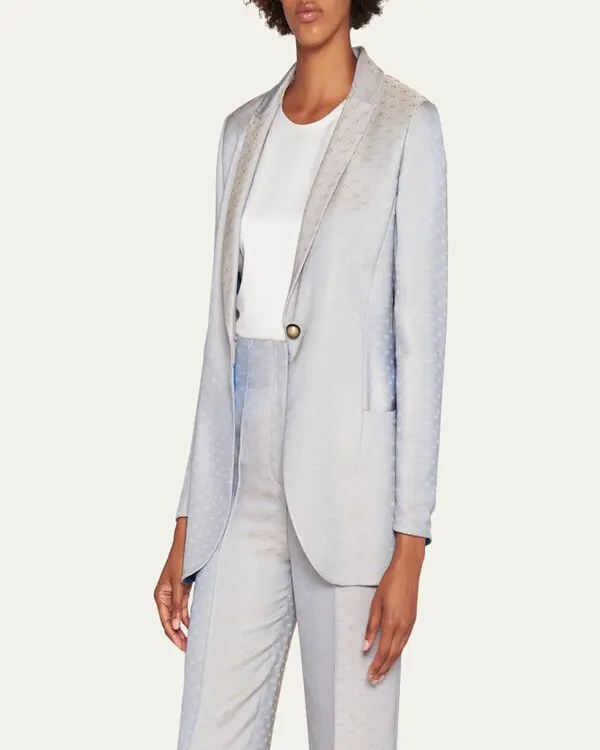 Giorgio Armani Abstract Jacquard Blazer