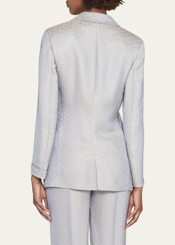 Giorgio Armani Abstract Jacquard Blazer