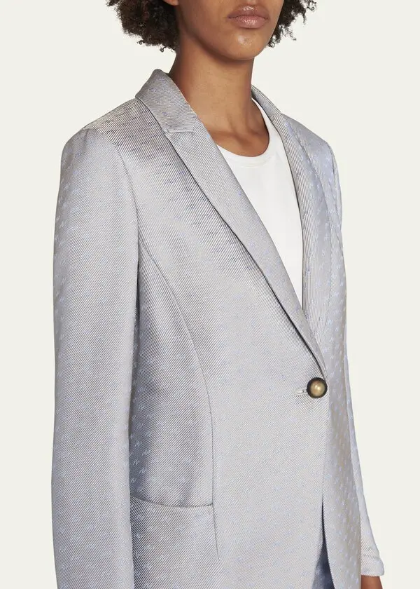 Giorgio Armani Abstract Jacquard Blazer