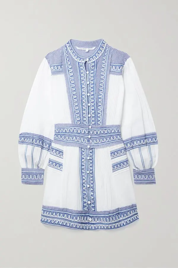 chinese dress ladies Lisette Cotton Poplin Midi Dress in White
