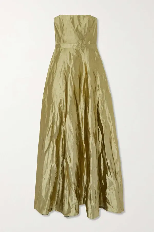 Ralph Lauren Briar Strapless Metallic Organza Gown