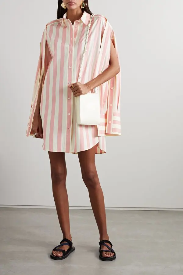 monse shirt dress Monse Ruched Fitted T-Shirt Dress