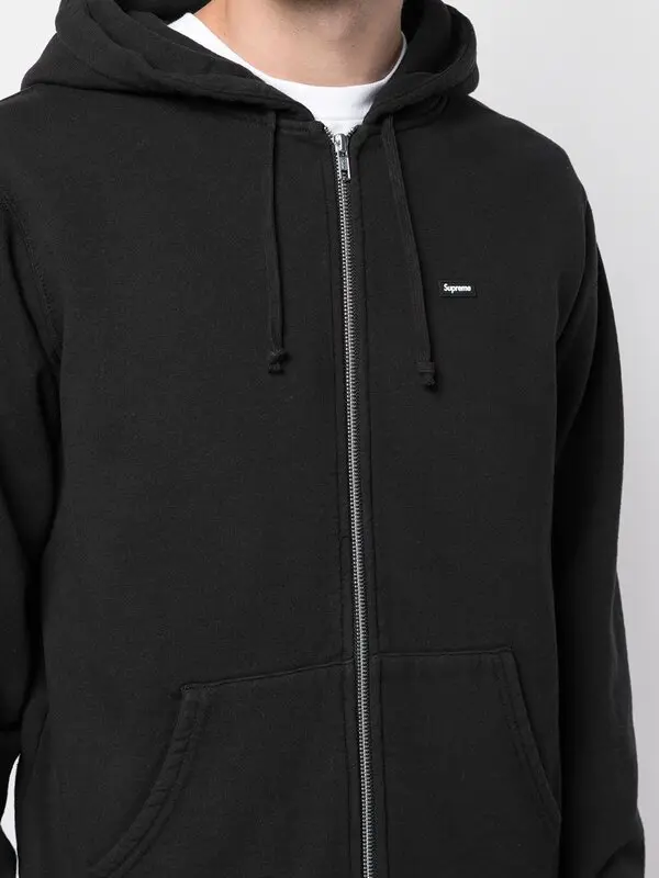 Supreme Box-Logo Zip-Up Hoodie - Black | Editorialist