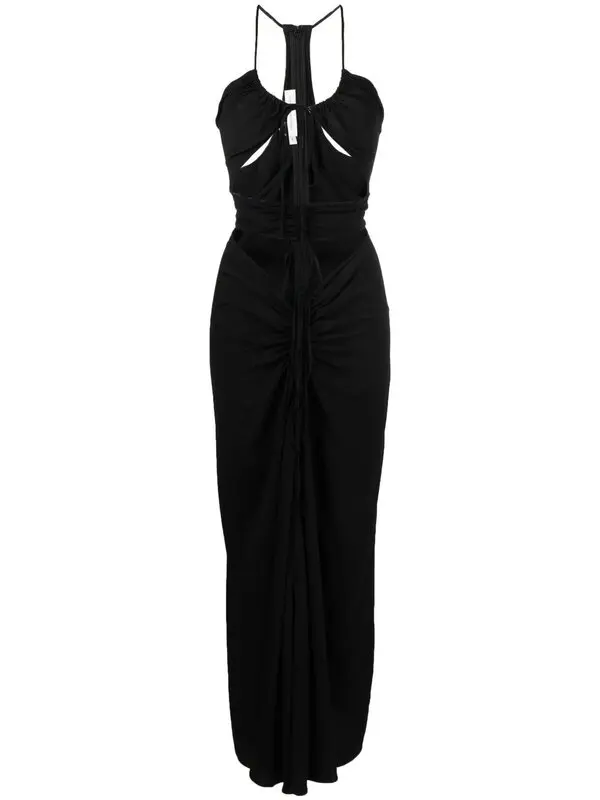 Christopher Esber Cut-out Ruched Midi Dress