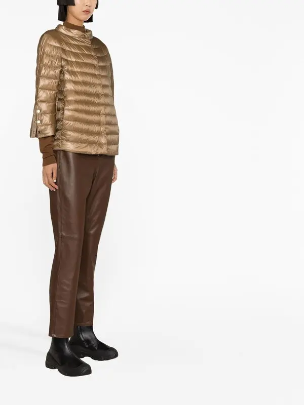 Herno Elsa Quilted Puffer Jacket - Brown