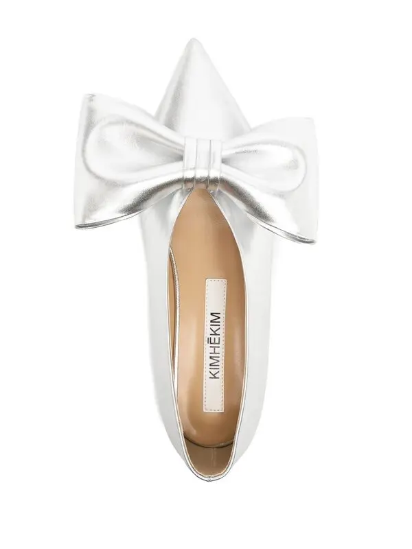 KIMHEKIM Bow-detail Pointed Ballerina Shoes