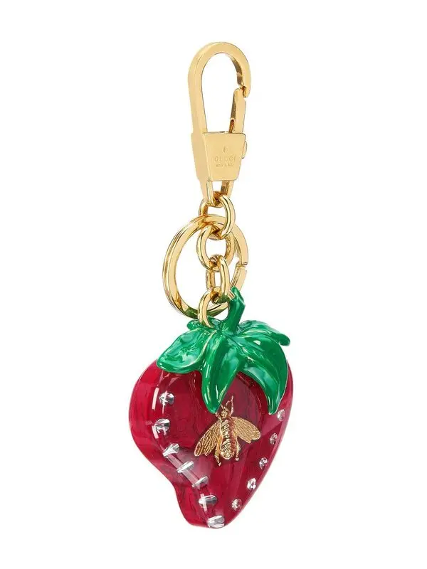 Gucci Bee Strawberry-shaped Keyring