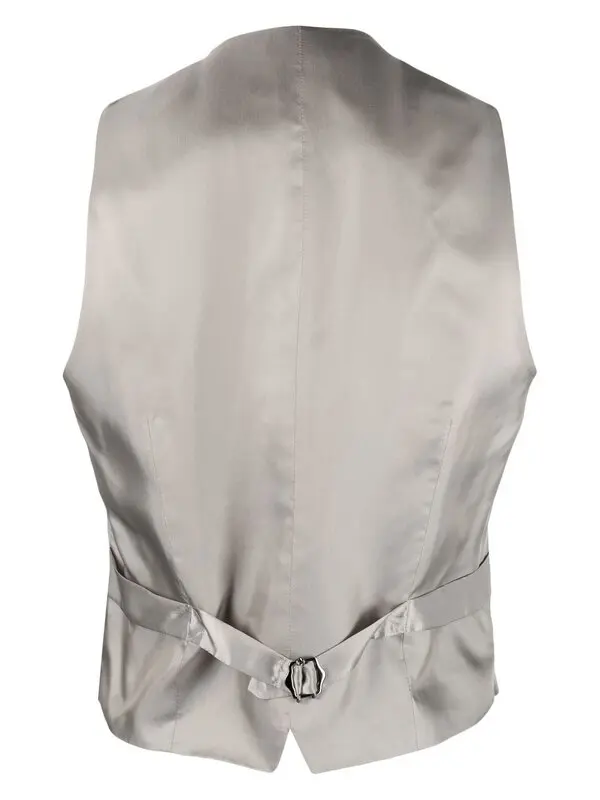 DELL'OGLIO Button-front Tailored Waistcoat