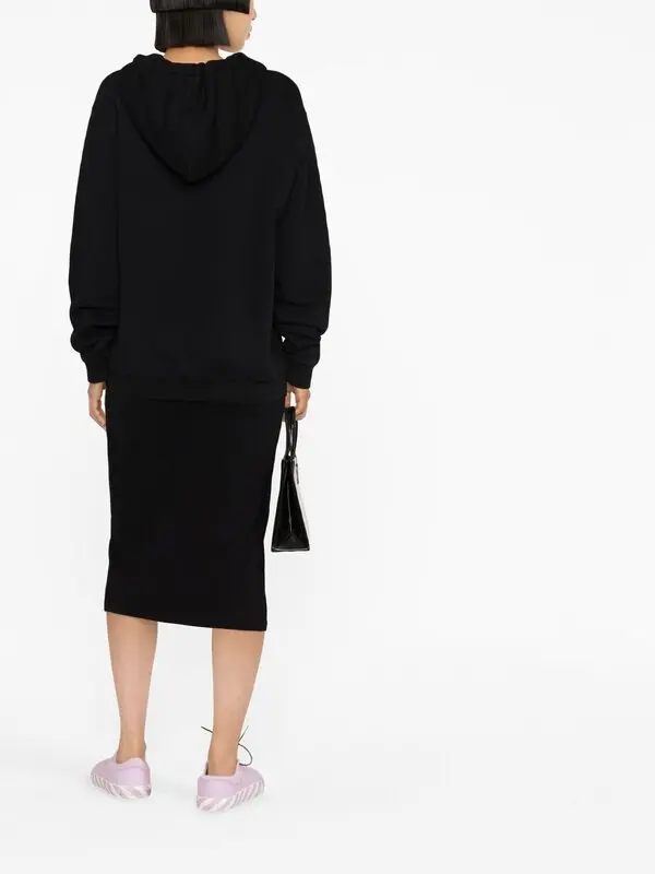 Off-White Slogan-print Drawstring Hoodie