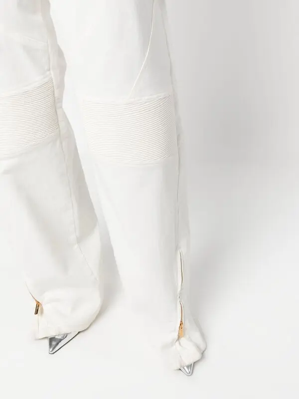 Blumarine High-rise Wide-leg Jeans - White