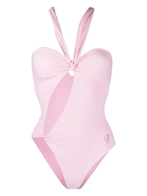 Blumarine Knot-detail Sleeveless Bodysuit