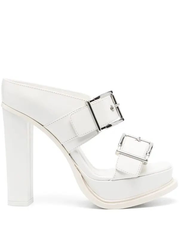 Alexander McQueen Leather Platform Sandals