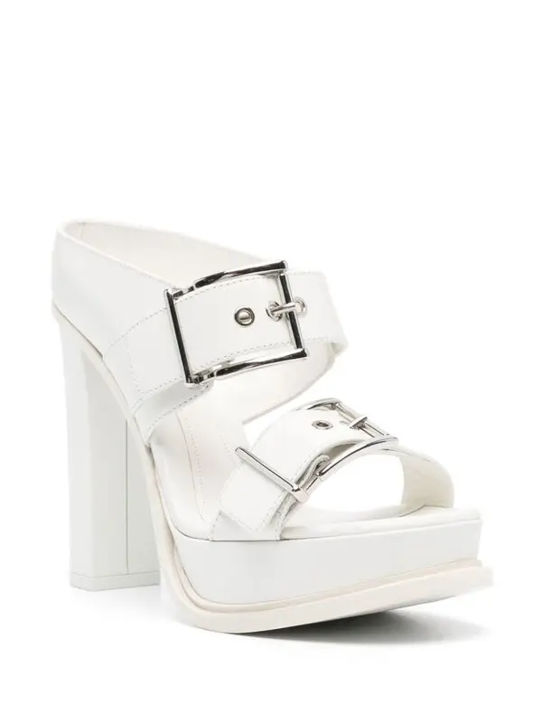 Alexander McQueen Leather Platform Sandals