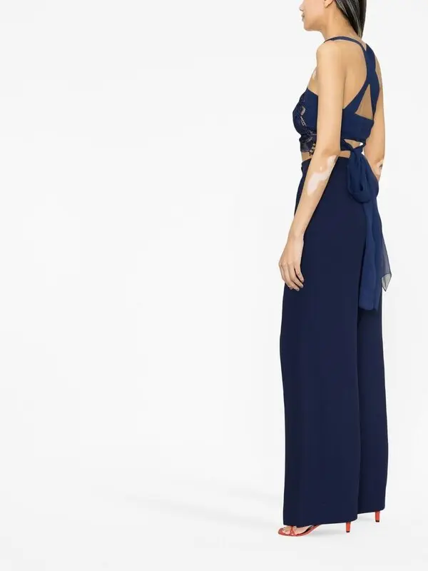 Alberta Ferretti High-waisted Wide-leg Trousers - Blue