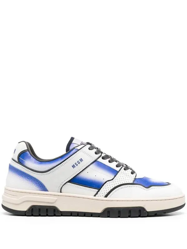 MSGM Calf Leather Sneakers