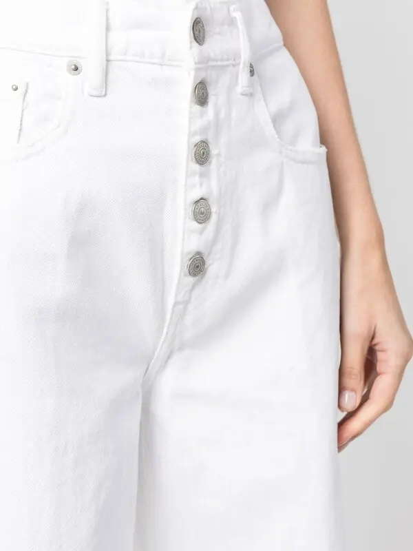 Polo Ralph Lauren Cropped Wide-leg Jeans - White