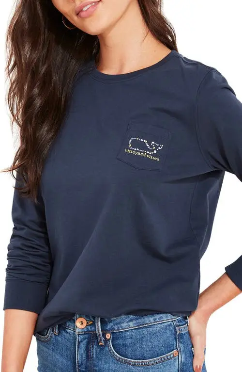 Vineyard Vines Halloween Whale Long Sleeve Graphic Tee
