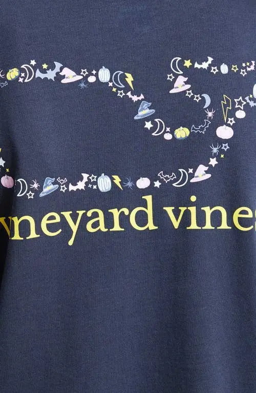 Vineyard Vines Halloween Whale Long Sleeve Graphic Tee