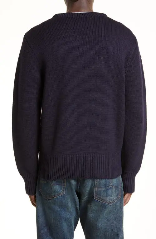Double Rl Wool Crewneck Sweater