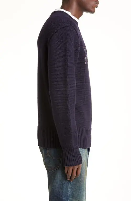 Double Rl Wool Crewneck Sweater