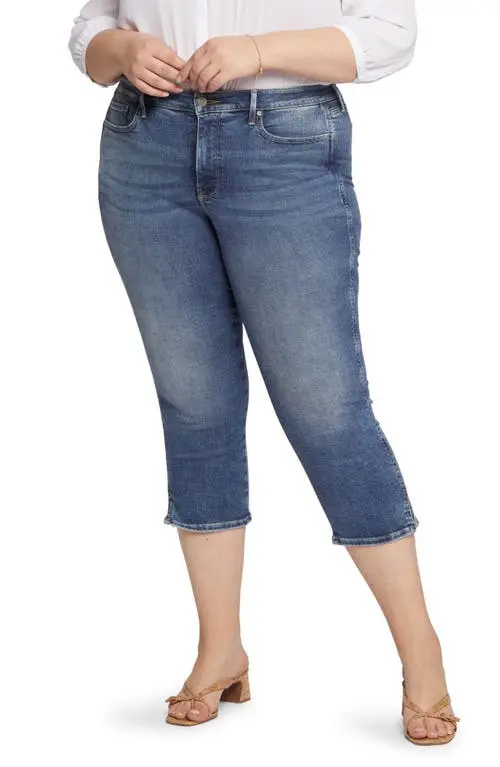 NYDJ Chloe Side Slit Capri Jeans - Loire