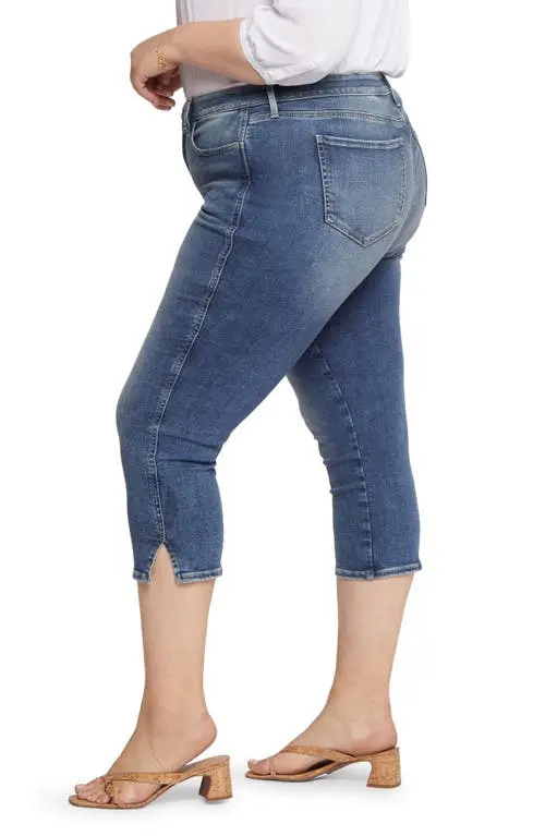 NYDJ Chloe Side Slit Capri Jeans - Loire