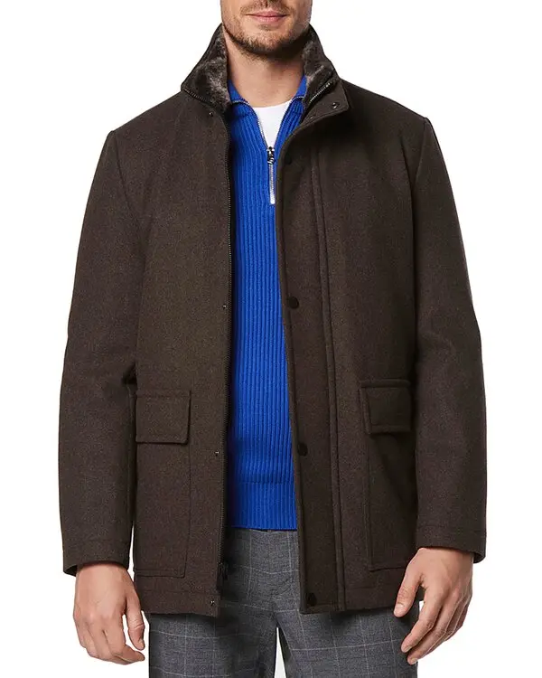 Andrew Marc Brooks Car Coat - Hickory