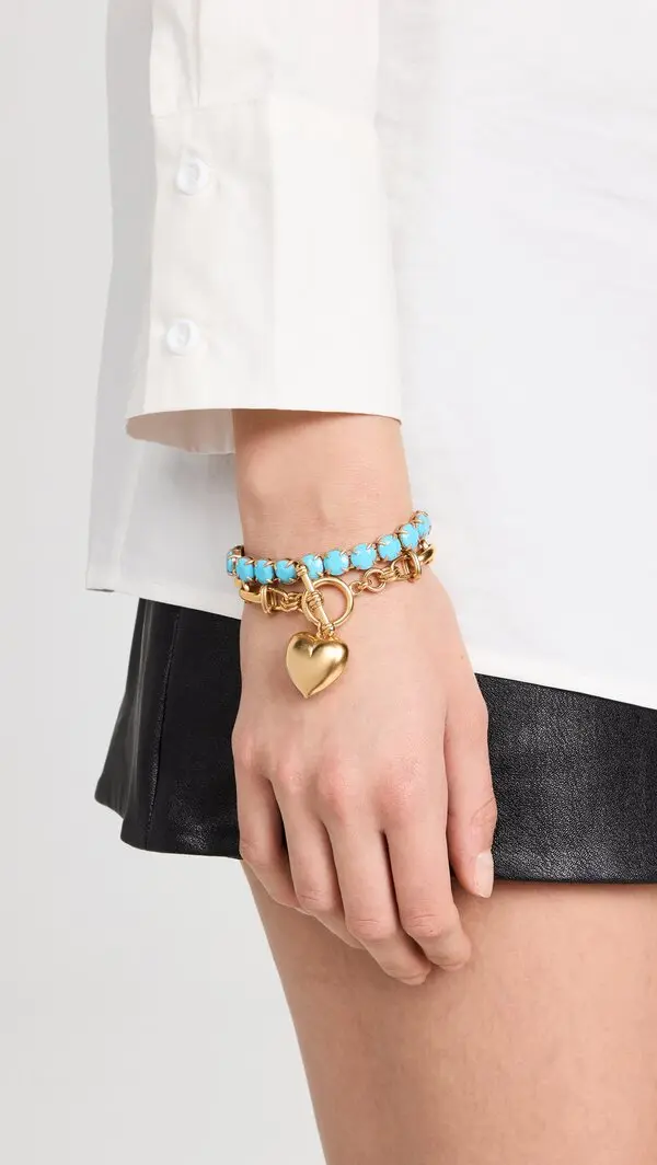 Brinker & Eliza Barbie Heart Charm Bracelet