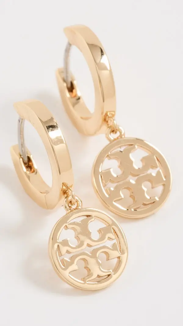 Tory Burch Icon Huggie Hoop Earrings
