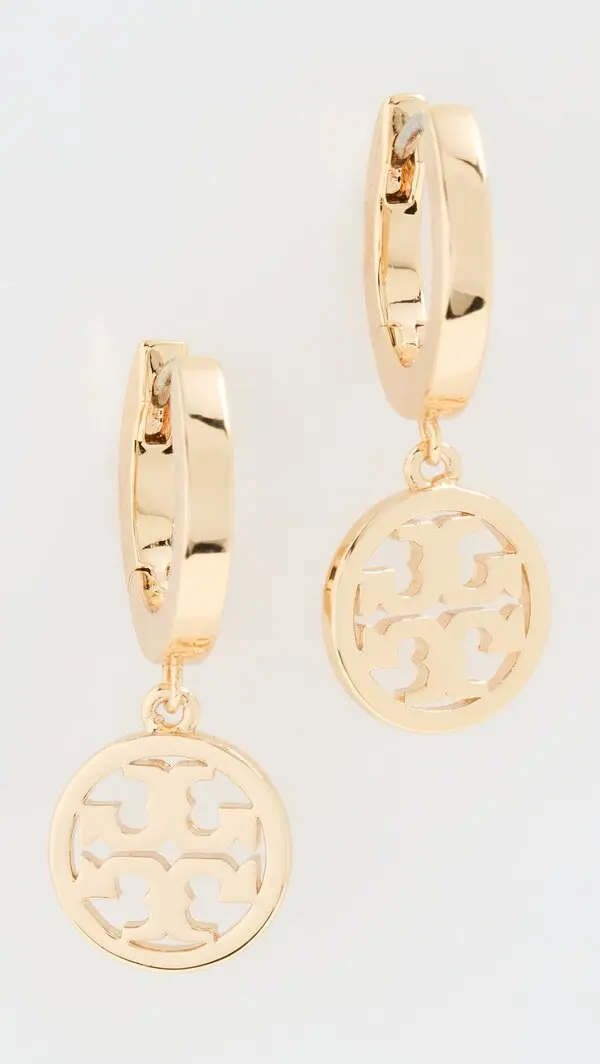 Tory Burch Icon Huggie Hoop Earrings