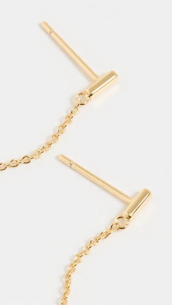 Gorjana Tatum Chain Huggie Earrings