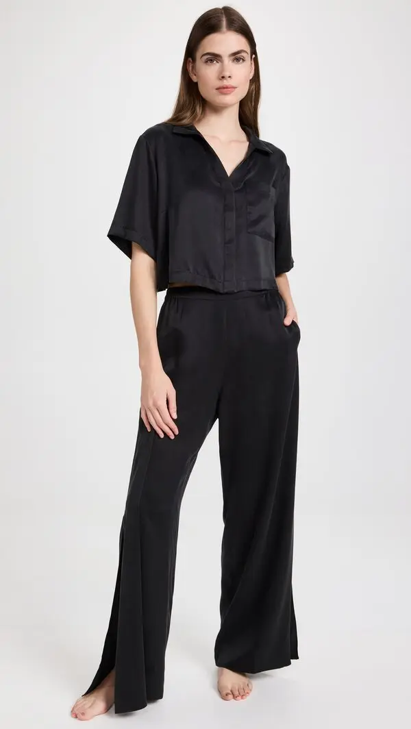Lunya Washable Silk High Rise Pant Set