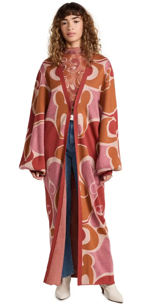 ANDREA IYAMAH Ally Knit Full Length Cardigan