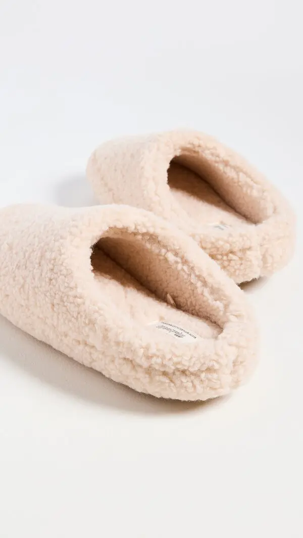 Madewell Sherpa Scuff Slippers