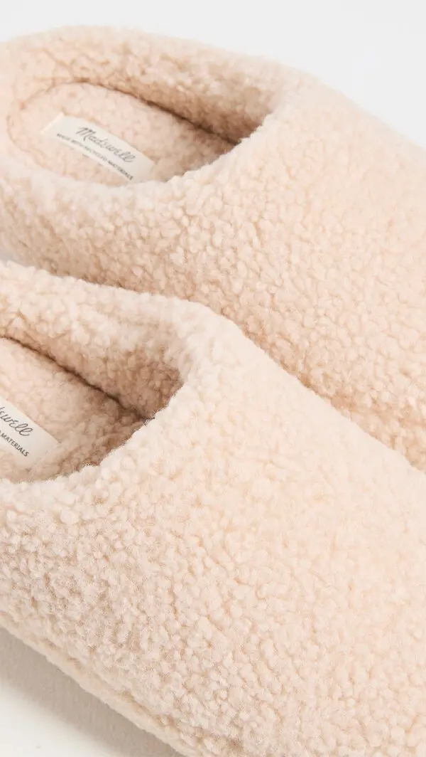 Madewell Sherpa Scuff Slippers
