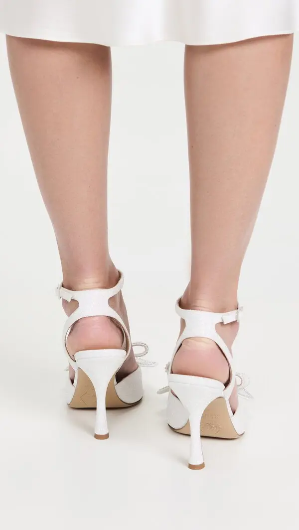 NALEBE Dimante Pumps - White Glitter