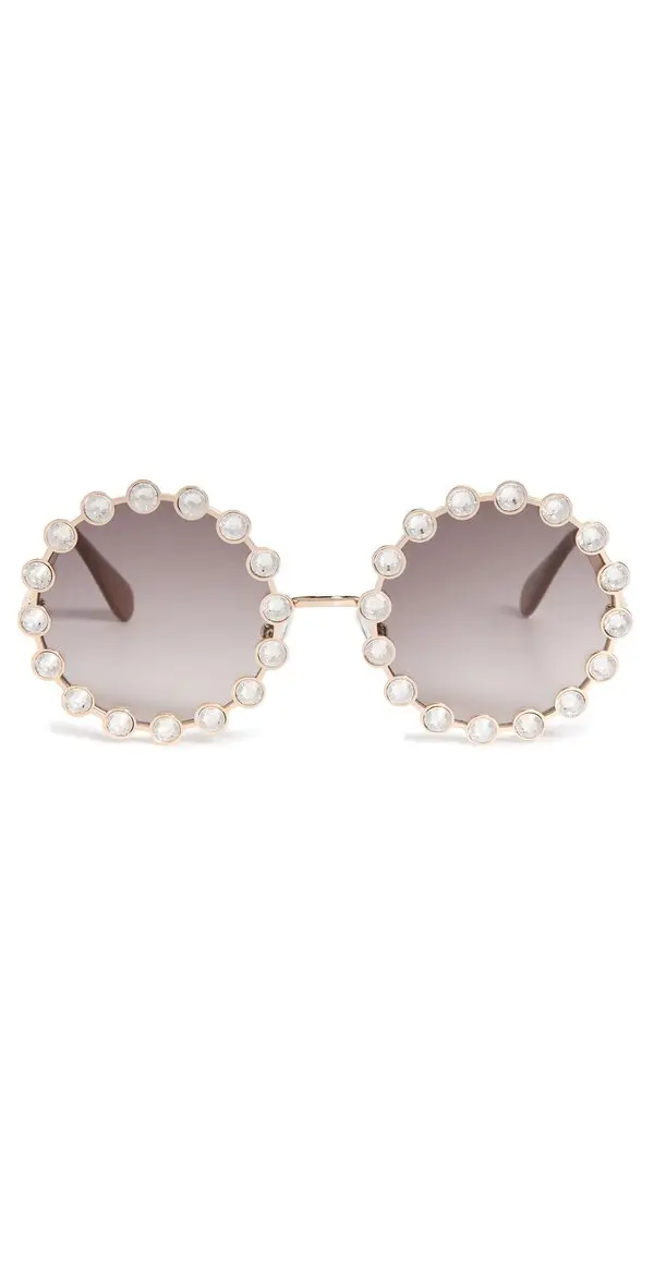 Lele Sadoughi Crystal Elton Sunglasses In One-Color - 50  display picture 3