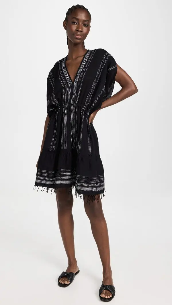 LEMLEM Leliti Short Plunge Neck Dress