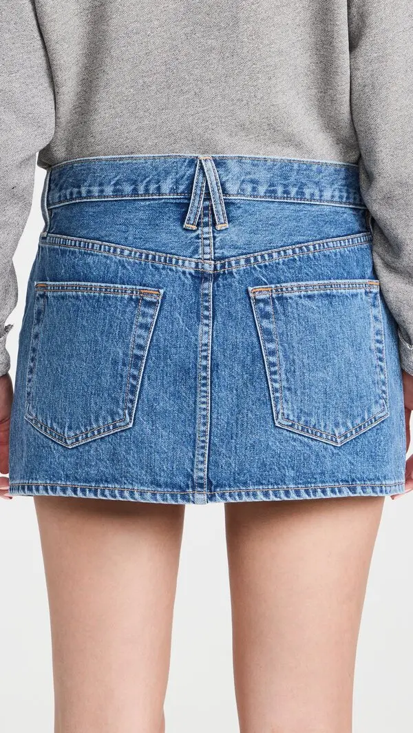 SLVRLAKE Low Rise Denim Mini Skirt