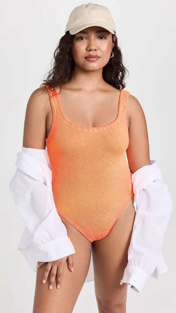 Hunza G Classic Square Neck One Piece Swimsuit