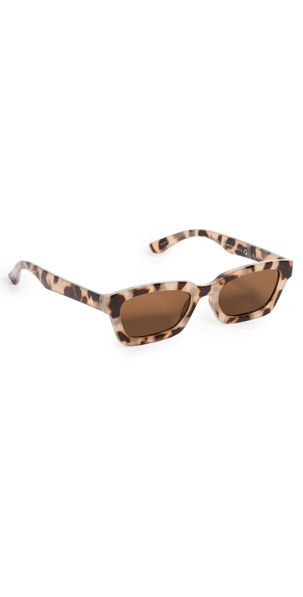 AIRE Sculptor Rectangle Sunglasses - Cookie Tort