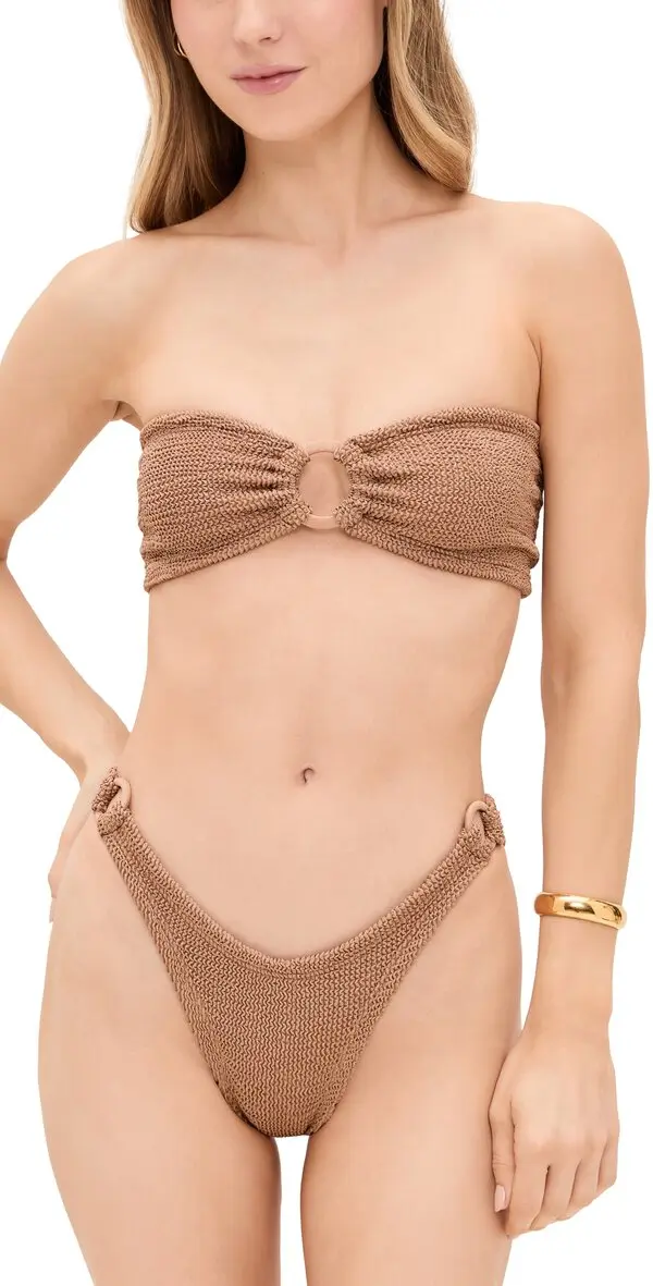 Hunza G Gloria Bikini - Metallic Cocoa