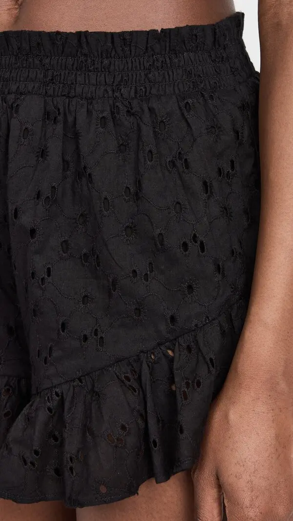 Playa Lucila Ruffle Eyelet Shorts