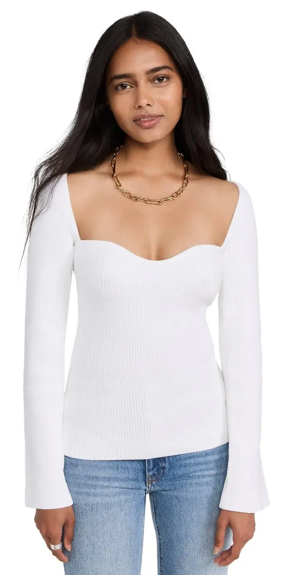 Pixie Market Chiara Bustier Knit Top