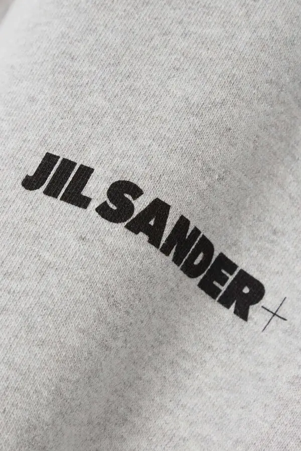 JIL SANDER Printed Cotton-jersey Sweatshirt - Gray