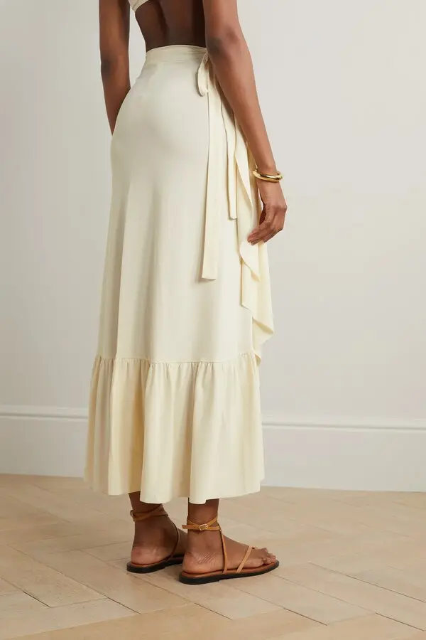 ERES Julia Ruffled Stretch-twill Pareo