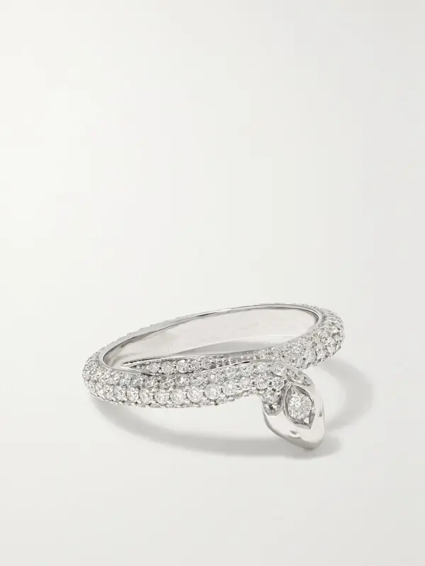 FOUNDRAE Wholeness 18-karat Diamond Ring - Silver
