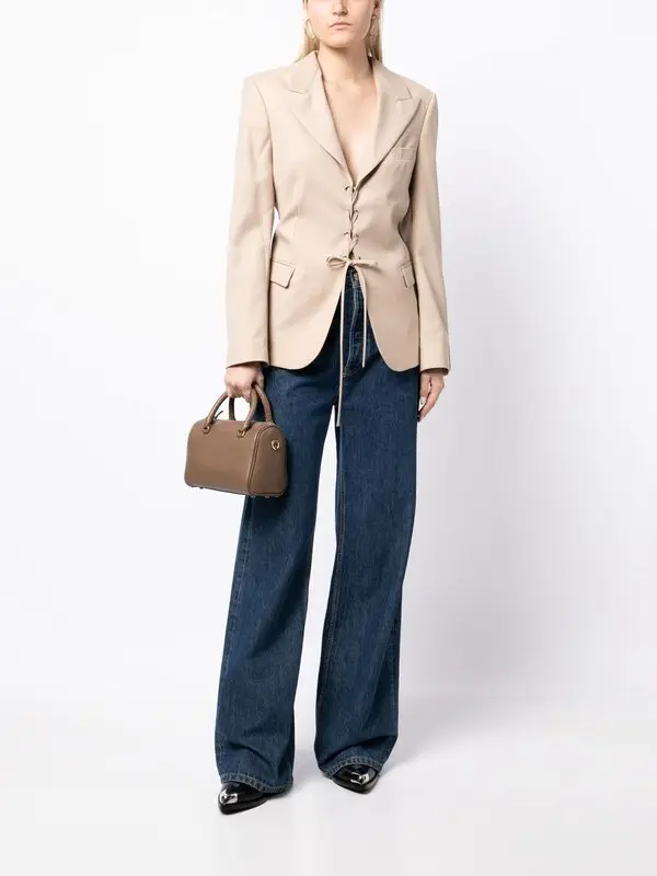Rokh Laced Open Back Tailored Blazer