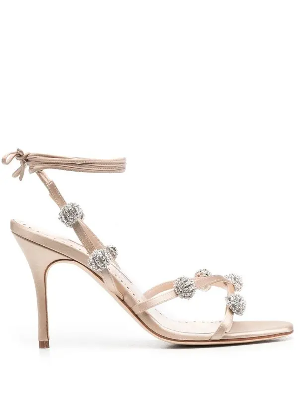 Manolo Blahnik Elsaka 100mm Heeled Sandals