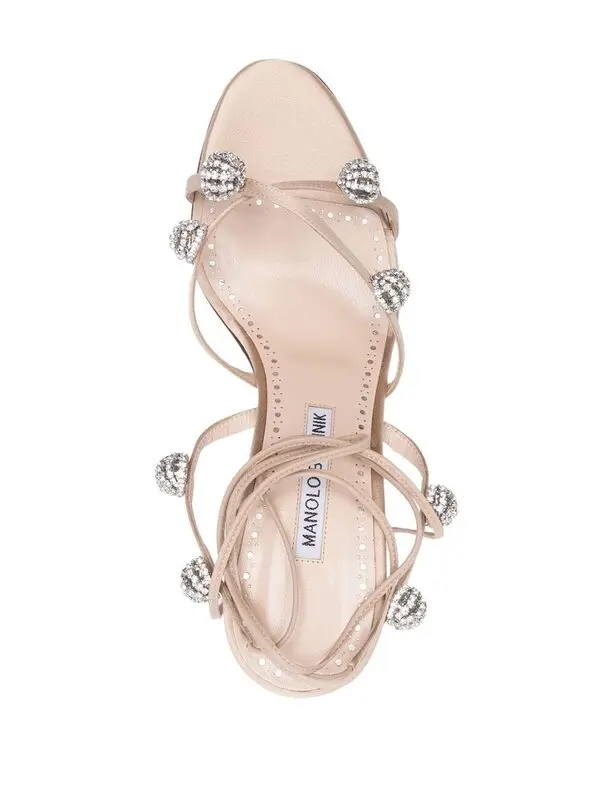 Manolo Blahnik Elsaka 100mm Heeled Sandals